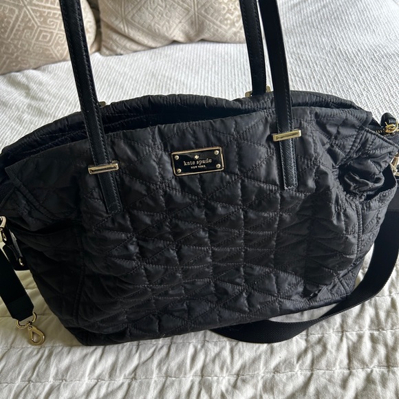 kate spade | Bags | Kate Spade Black Quilted Diaper Bag | Poshmark
